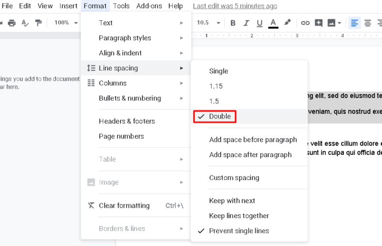 How to Double Space on Google Docs - Wordable