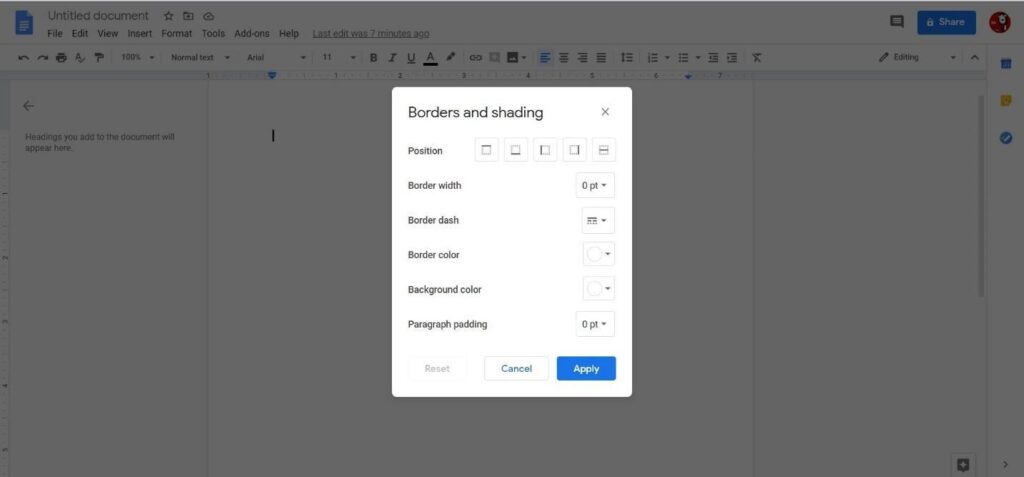 How to Add Borders in Google Docs - Wordable