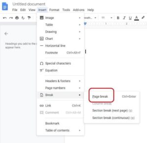 How to Add Another Page in Google Docs - Wordable
