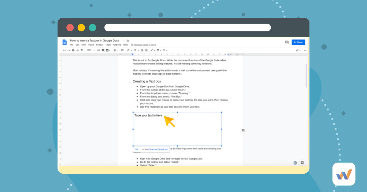 How to Insert a Text Box in Google Docs - Wordable