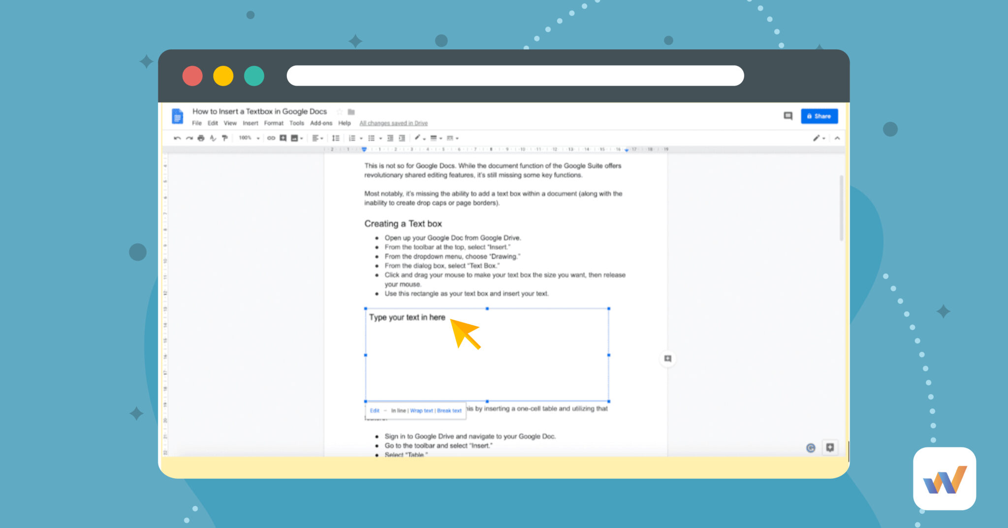 How to Insert a Text Box in Google Docs - Wordable