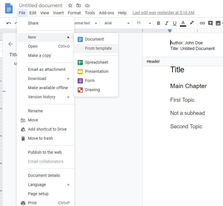 How to Apply MLA Format to Google Docs - Wordable