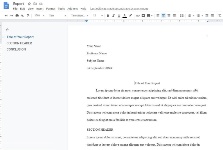How to Apply MLA Format to Google Docs - Wordable
