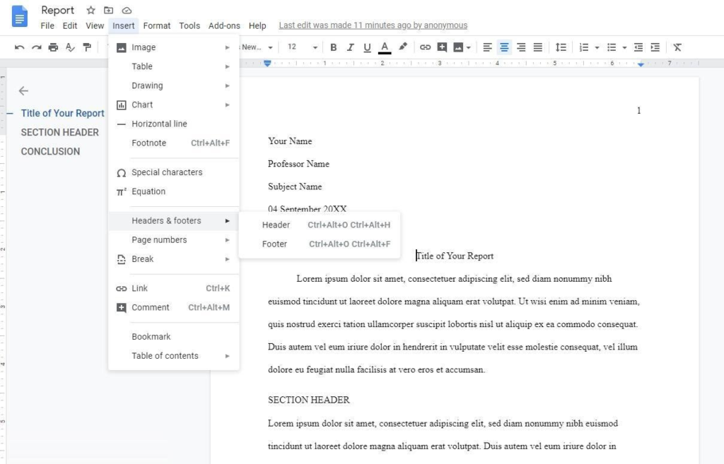 How to Apply MLA Format to Google Docs - Wordable