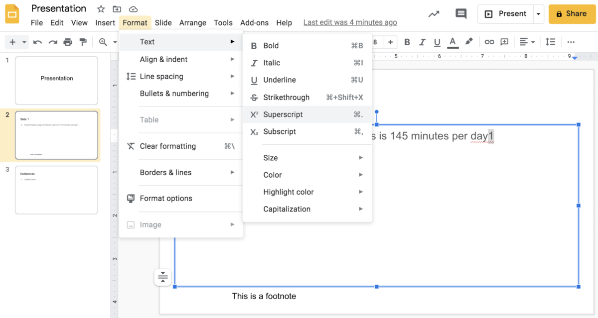 How to Add Footnotes in Google Docs and Google Slides - Wordable