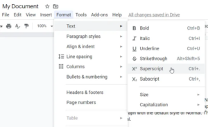 How to Insert an Exponent in Google Docs - Wordable