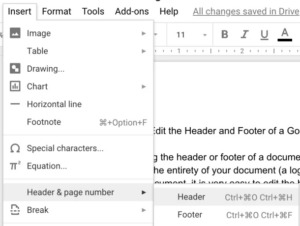 How to Edit Header in Google Docs - Wordable