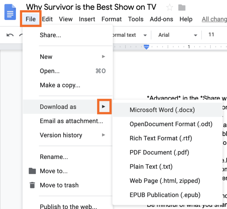 How to Print from Google Docs - Wordable